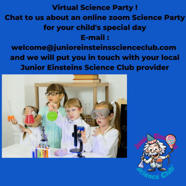 Virtual Science Parties ! Zoom, zoom, zoom ! - Junior Einsteins Science ...