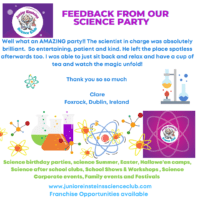 Best Birthday Party. Science Party from Junior Einsteins - Junior ...