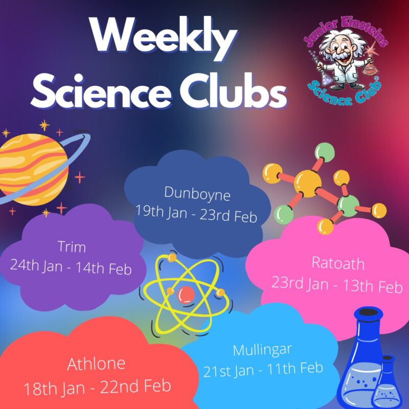 Exciting and fun Science Clubs for kids in January & February Meath ...