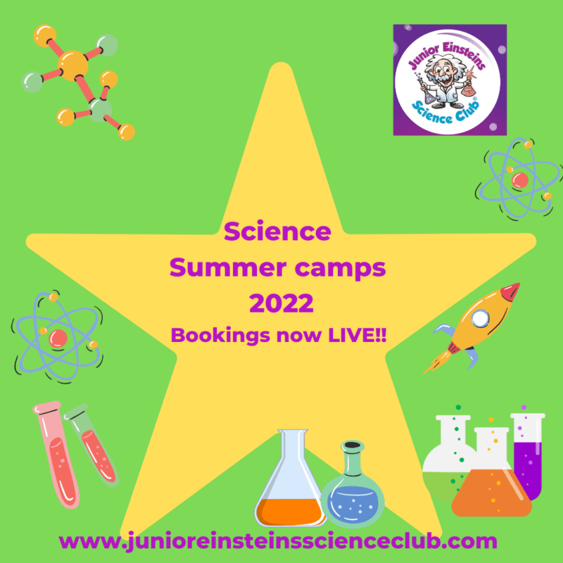 Science Summer Camps 2022 ONLINE BOOKINGS NOW LIVE!!! - Junior ...