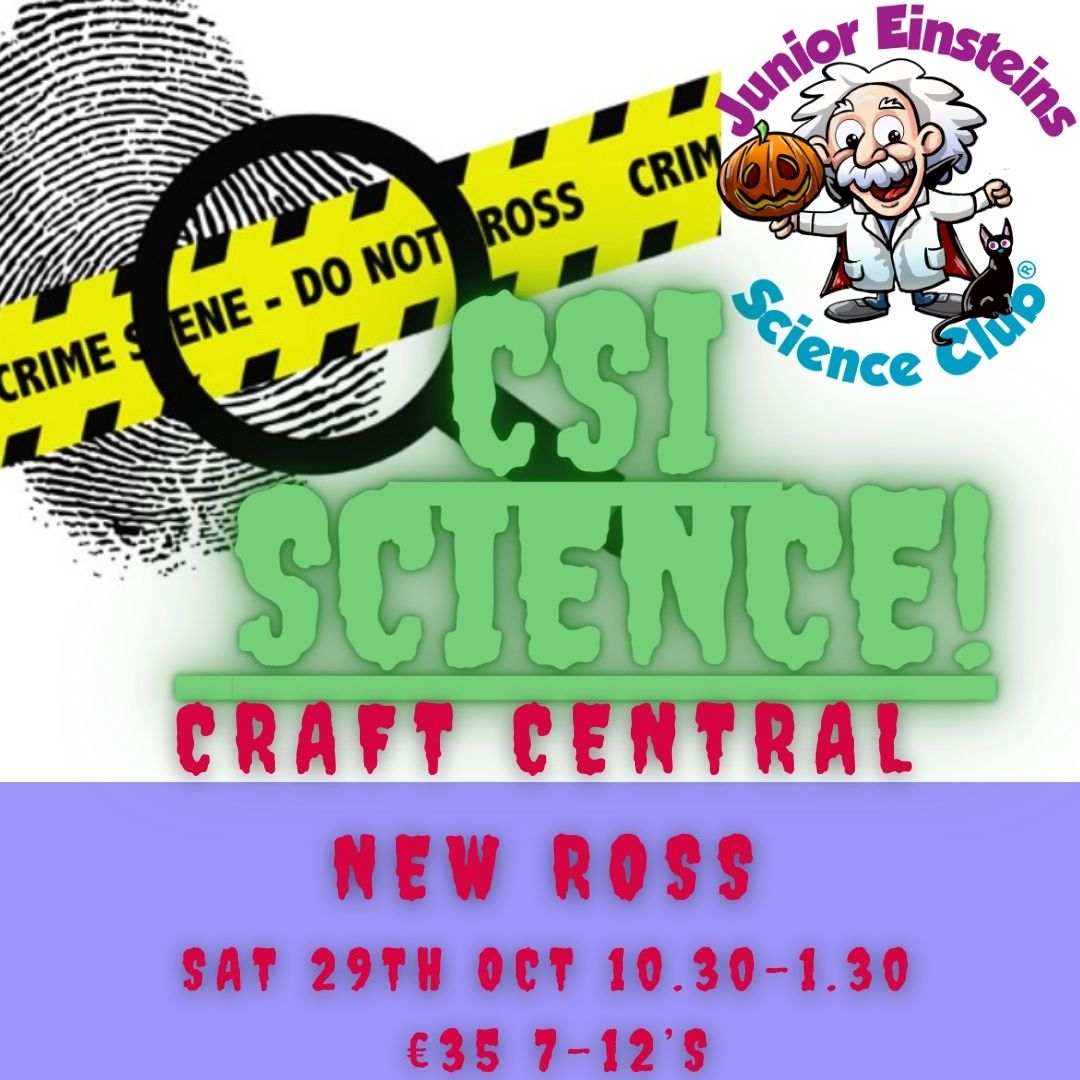 Wexford - NEW ROSS - CSI Crime Scene Halloween Camp - Junior Einsteins ...