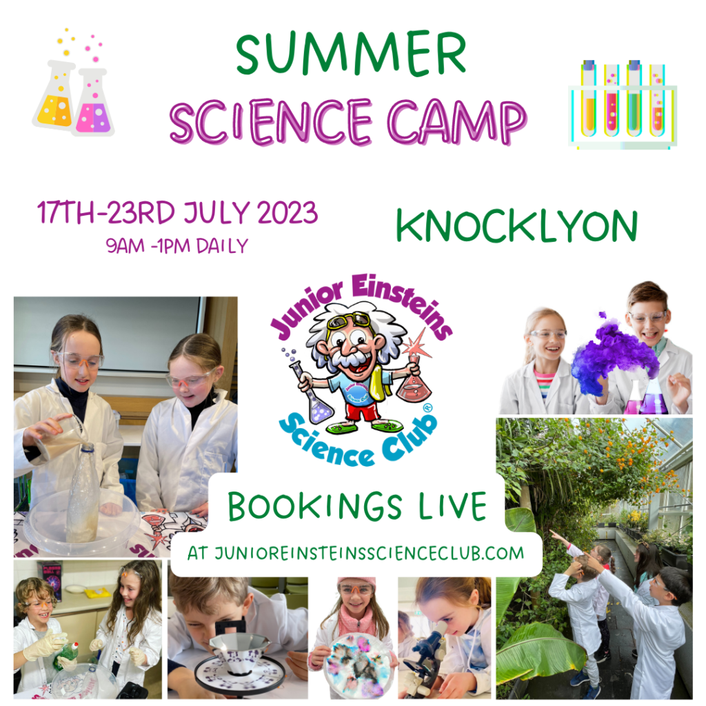 Best science kids summer camp Knocklyon Dublin