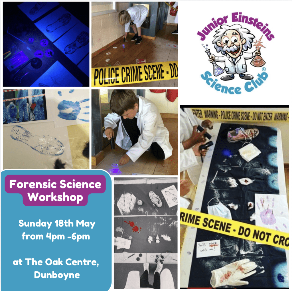 Dunboyne Meath Forensic Science CSI Workshop for kids